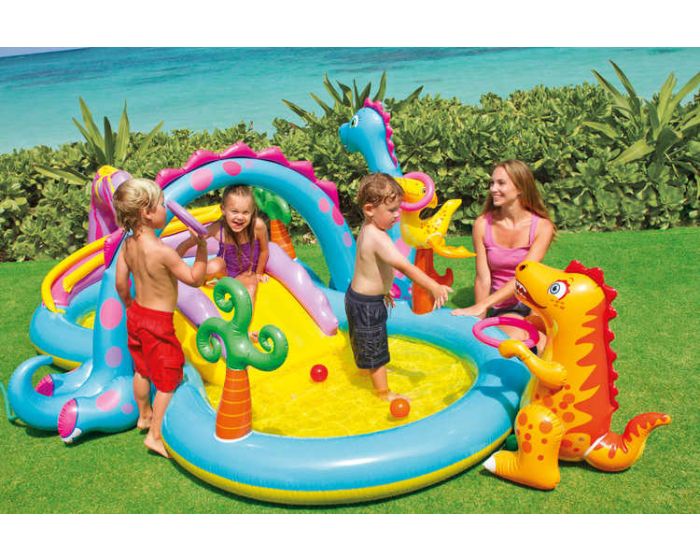 Intex dinosaur inflatable play center store